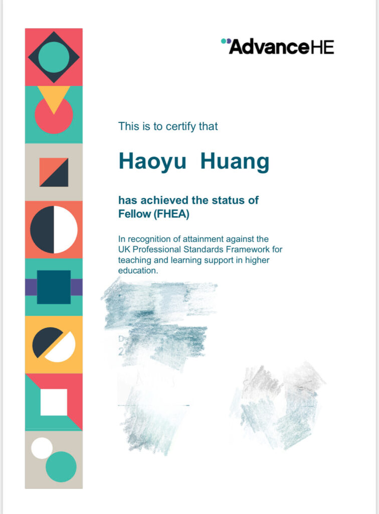 Haoyu’s Teaching | Haoyu Huang's Research Site